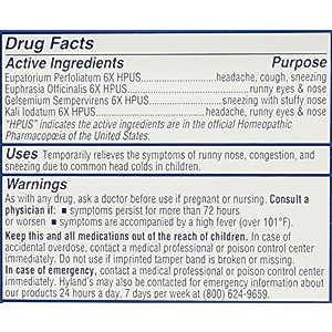Hyland's Baby Homeopathic Tiny Cold Tablets