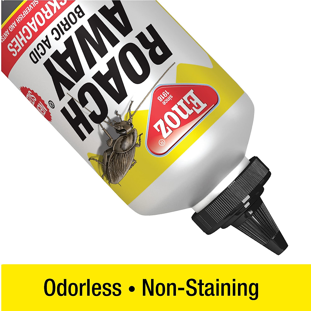 Enoz No Zone Roach Away Powder, Kills Cockroaches, Silverfish, and Ants (Pack of 3)