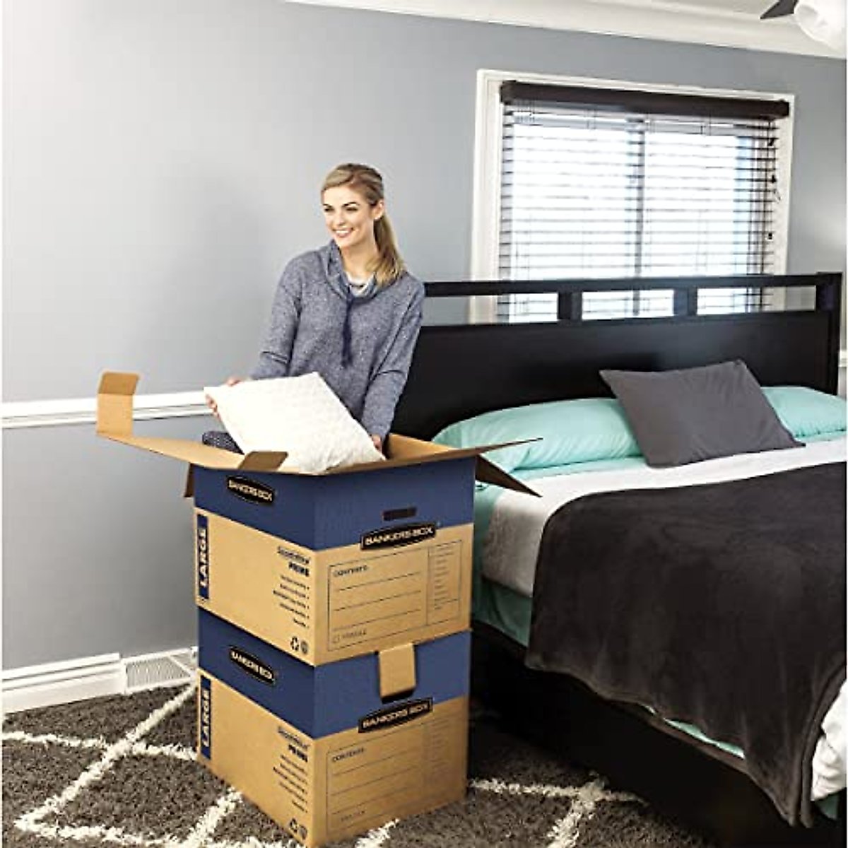 Bankers Box SmoothMove Prime Moving Boxes, Large 6 pack (0062904)