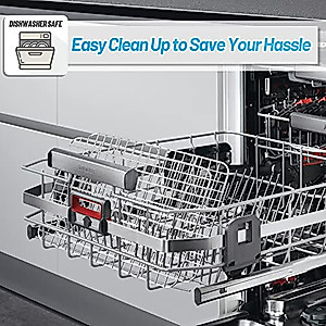 TeamFar Mini Cooling Rack Set of 2, Stainless Steel 8.75’’ x 6.25’’ Toaster Oven Grid Rack for Baking Roasting Broiling Grilling, Bakeable Rack for Cookies, Non-Toxic & Durable, Dishwasher Safe