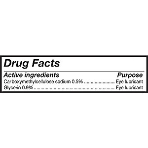 Refresh Optive Lubricant Eye Drops, Preservative-Free, 0.01 Fl Oz Single-Use Containers, 60 Count