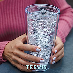 Tervis My Kids Have Paws Tumbler with Wrap and Brown Lid 24oz, Clear