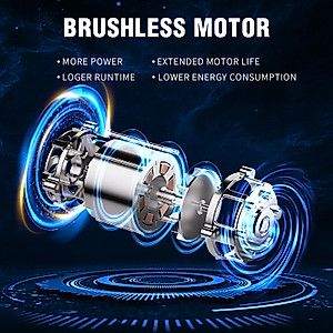 AIVOLT Cordless Snow Blower, 40V Battery Powered Snow Blower Kit, 21inch Brushless Motor Snow Remove Machine, w/ 2 x 4.0Ah Batteries and Dual Port Charger