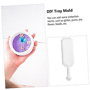 COHEALI Pallet Mold Resin Tray Silicone Soap Mold Molds for Resin Friend Ornament Silicone Molds for Resin Cup Mats Epoxy Moulds Resin Coaster Mould Coaster Mold Oar Shaped Tray Mould 1pc