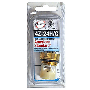 Danco (10472) 4Z-24H Hot and Cold Replacement Stem for American Standard Faucets, 1-Pack, Pack of 1, Brass