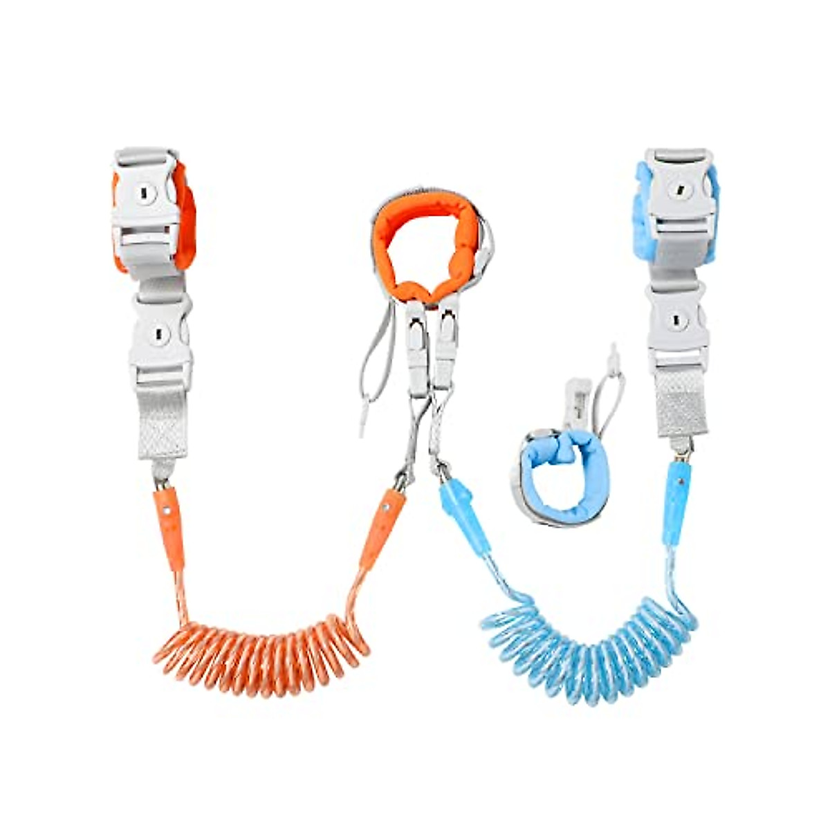 Upgrade] Anti Lost Wrist Link, Dr. Meter 2 in 1 Toddlers Safety Wristband Leash with Key & Lock, Dual Length 6.56ft Kids Walking Harness for Supermarket Mall Airport Amusement Park Zoo Travel
