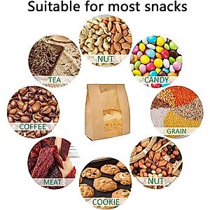 10 Pack Large Paper Bread Bags for Homemade Sourdough Loaves Bread Bags with Window for Homemade Bread Gift Giving, Sourdough Bread Packaging Storage with Label Seal Stickers(13.7x8.2x3.5 inch)