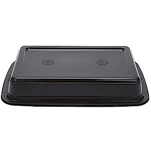 Pactiv NC-989-B 58 Oz. Black Rectangular Container - 150 / CS