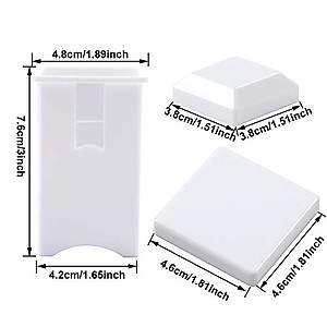 Cooraby 2 Pack Plastic Butter Spreader Corn Cob Butter Holder Spreads Butter Dispenser with Built-in Cover