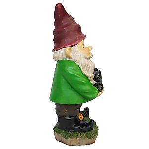 9.5 inch Green Garden Gnome with Water Can Y
