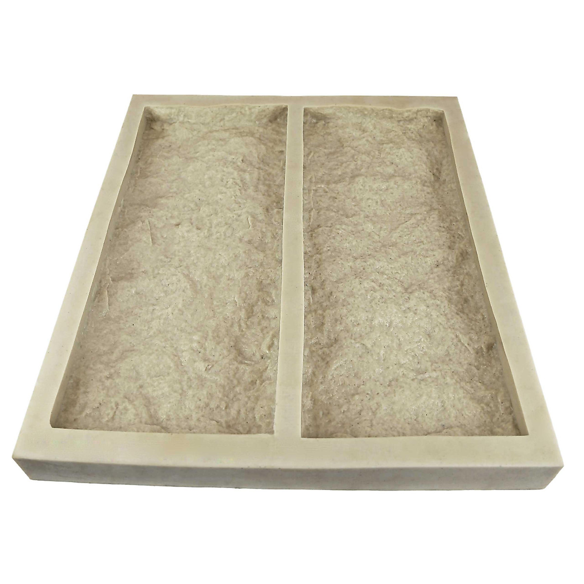 Stone Veneer Rubber Molds for Concrete, XL Cut Limestone Mold, Creates Two 18.5" x 8" x 1.75" Stones