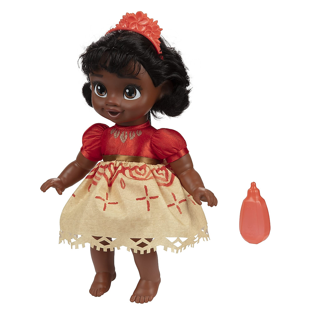 Disney Princess Moana Baby Doll with Baby Bottle & Hair Pin