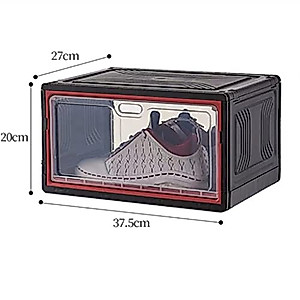 MFCHY Shoe Box Drawer Dormitory Shoe Organizer Shoe Cabinet Folding Space Saving Shoe Cabinet (Color : D, Size : 27 * 20 * 37.5cm)