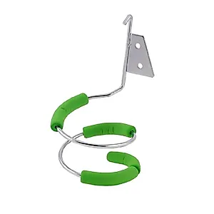 Qtqgoitem Green Foam Coated Double Metal Coils Wall Mount Hair Dryer Stand Holder (Model: 9b7 72f e3c 83c 85c)