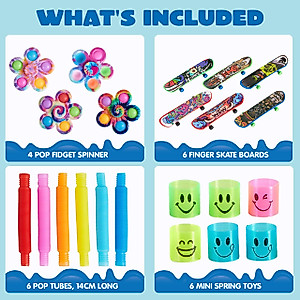 JOYIN 60 Pcs Party Favors for Kids, Popular Fidget Toys Pack, Goodie Bags Fillers for Kids Birthday Party, Prizes in Bulk for School, Pinata Stuffers, Classroom Prizes, Treasure Box Toys