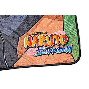 JUST FUNKY Naruto Shippuden Naruto Uzumaki Character Fleece Throw Blanket | Features Naruto Performing A Jutsu Attack | 60 x 45 Inches