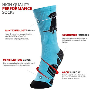 ChalkTalkSPORTS Lacrosse Athletic Mid-Calf Woven Socks | Lacrosse Dog Socks | Adult Size