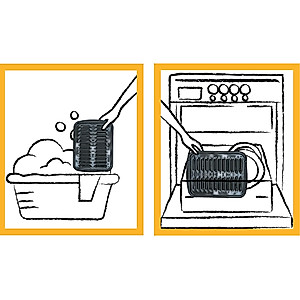 Range Kleen Broiler Pans for Ovens - BP102X 2 Pc Black Porcelain Coated Steel Oven Broiler Pan with Rack 16 x 12.75 x 1.75 Inches (Black)