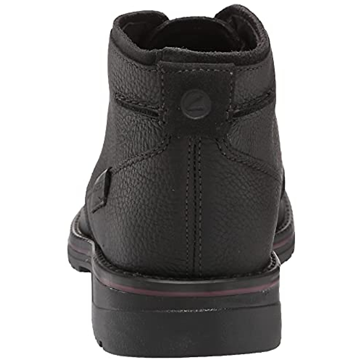 Clarks Men's Morris Peak Waterproof Chukka Boot, Black Tumbled Leather, 9