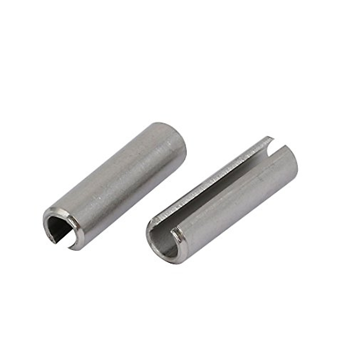 sourcing map Tension Roll Pin, M4x16mm 304 Stainless Steel Split Spring Dowel 50pcs