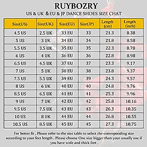 RUYBOZRY Women&Men Latin Dance Sneakers Lace-up Practice Closed Toe Modern Ballroom Salsa Teaching Low Heel Split Sole Dancing Shoes,Model-708W-LDDMD,Brown,7.5 US