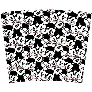 Tervis Made in USA Double Walled Disney® - Mickey Expressions Insulated Tumbler Cup Keeps Drinks Cold & Hot, 24oz Water Bottle, Clear