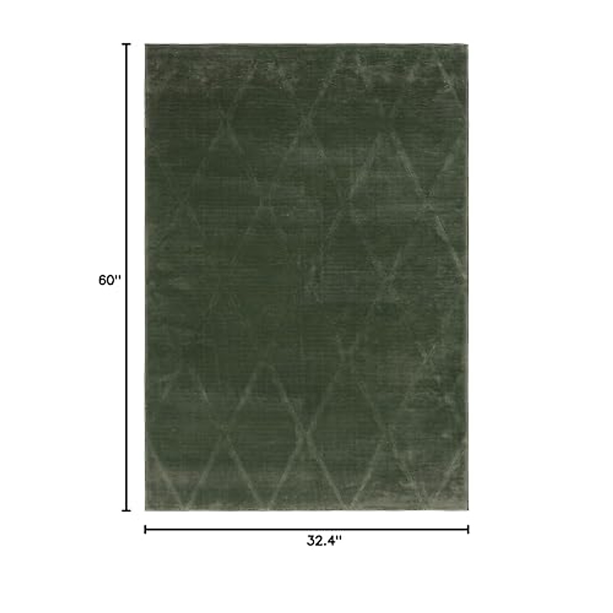 SAFAVIEH Revive Collection Accent Rug - 2'7" x 5', Green, Trellis Design, Non-Shedding & Easy Care, Ideal for High Traffic Areas in Entryway, Living Room, Bedroom (REV104Y)