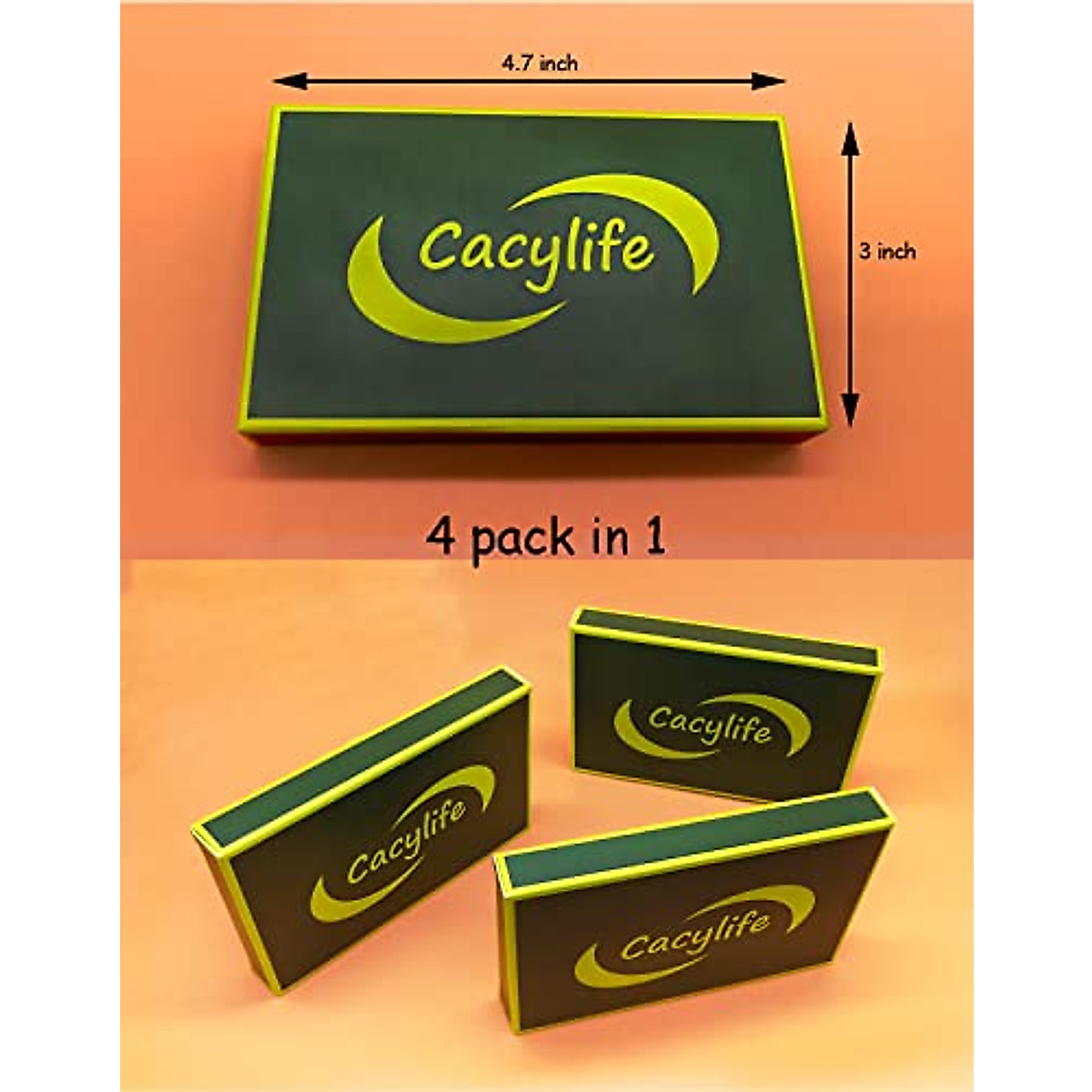 Cacylife Kawaii Metal Cell Phone Ring Holder Set,4 Pack Cute Finger Kickstand Grips ,Compatible with iPhone,Samsung Galaxy,iPad,Tablet and Other Phones or Case(Pink+White+Green+Blue)