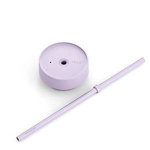 Fellow 16 oz Carter Cold Travel Mug for Water, Iced Tea, Coffee, Smoothies, Iced Coffee & more - Stainless Steel Vacuum-Insulated Iced Coffee tumbler with Spill Resistant lid and straw - Peri Twinkle