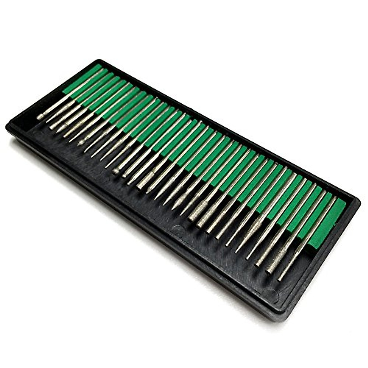 PHYHOO Diamond Burr Bits 2.35MM Diamond Drill Bit Glass Small Pipe Deburring Rotary Tool Accessories 90 Pieces