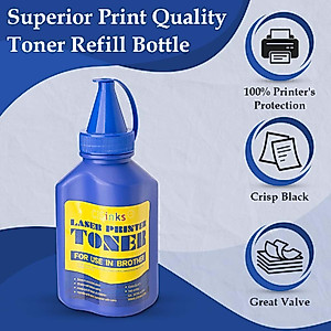 CISinks® Universal Toner Refill for Brother TN420 TN450 TN540 TN660 TN720 Toner Powder