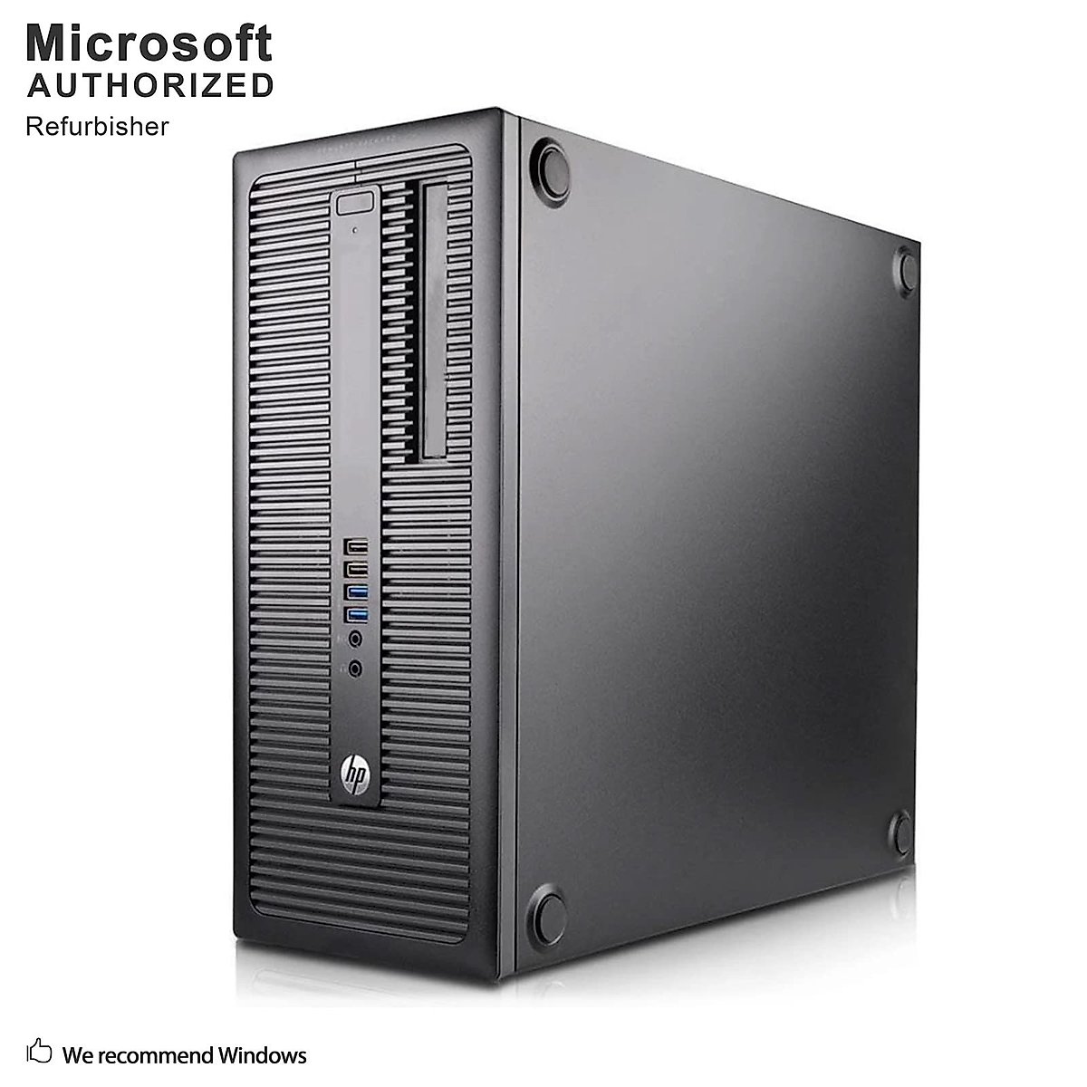 HP EliteDesk 800 G2 6th Gen Tower Business Desktop Computer, Intel Core i5 6500 up to 3.6GHz, 16G DDR4, 512G SSD, 2T, WiFi, BT 4.0, USB 3.0, VGA, DP, Win 10 64-Bit Supports EN/ES/FR(CI5)(Renewed)