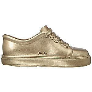 Mini Melissa Baby-Girl's Mini BE Sneaker, Gold Glitter, 5 Regular US Toddler