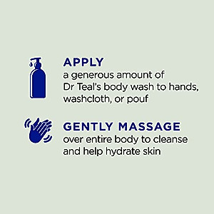 Dr Teal's Ultra Moisturizing Body Wash Relax and Relief with Eucalyptus Spearmint, 24 Fluid Ounce