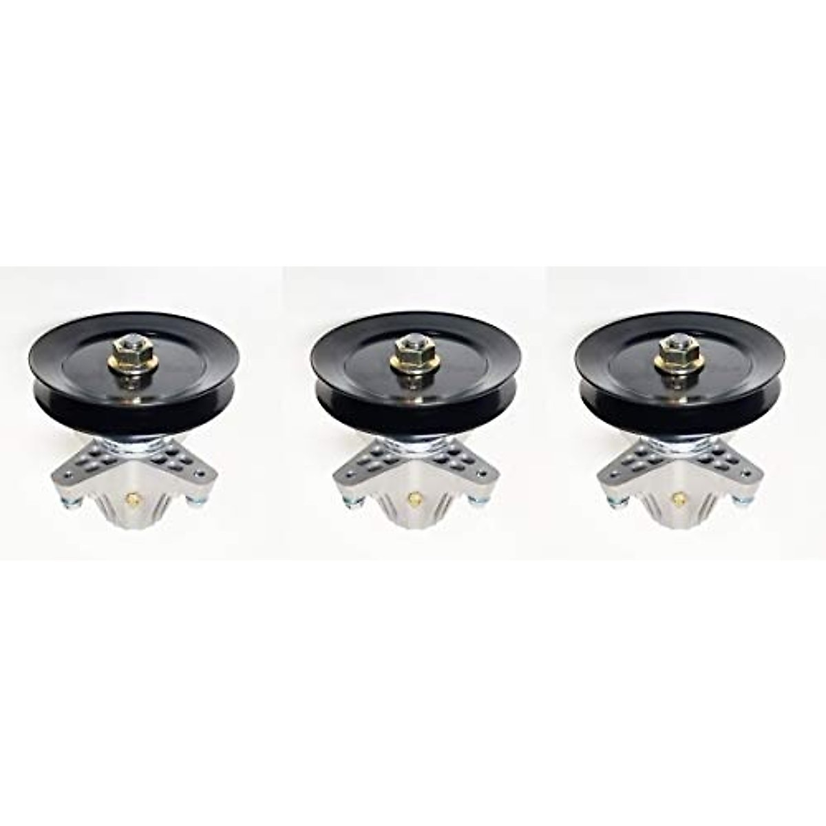 LAWN & GARDEN AMC 3 Upgraded Spindles, Mounting Holes Threaded for Easier Install, Compatible with MTD Cub Cadet 618-06978, 918-06978