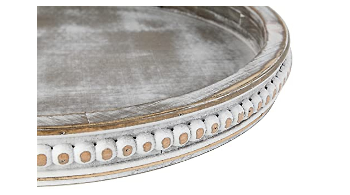 Gurfuy 16-Inch Rustic Wooden Serving Tray for Farmhouse Decor