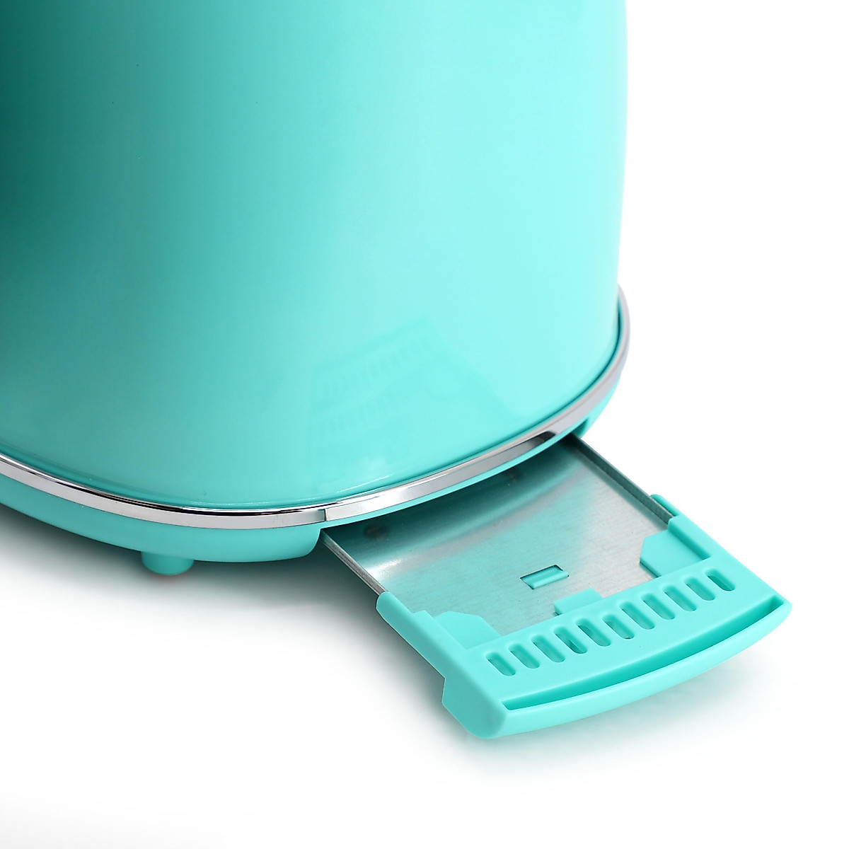 MegaChef 1.7 Liter Electric Tea Kettle and 2 Slice Toaster Combo (Turquoise)