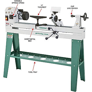 Grizzly Industrial G0842-14" x 37" Wood Lathe with Copy Attachment