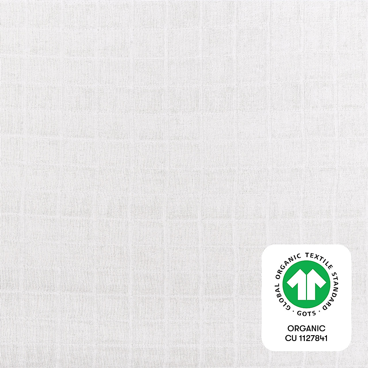Babyletto 100% Organic Cotton Mini Crib Sheet, GOTS-Certified, Fitted 360°, Ultra-Soft and Breathable Muslin - Plain White