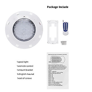 ZHFEISY 11.6" Submersible Led Light, 12V 45W Color Change Led Pool Light Pond Light Underwater Light - 7Colors + 2Color Change Modes RGB Led Pool Lights for Inground Pool w/RC IP68 Waterproof