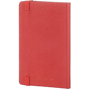 Moleskine Classic Notebook, Pocket, Ruled, Coral Orange, Hard Cover (8051272893571)