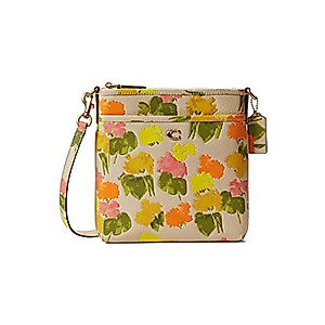 COACH Floral Printed Leather Kitt Multi One Size