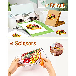 Printable Vinyl Sticker Paper for Inkjet Printer Clear Labels 50 Sheets Transparent Quickly Dry Non Waterproof Transparency Glossy 8.5 x 11 Decal Paper Tear & Scratch Resistant