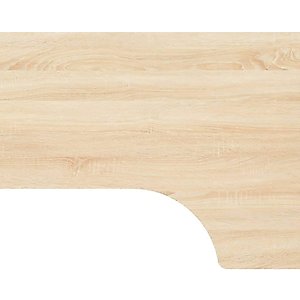 vidaXL Computer Desk Industrial Home Office Workstation PC Study Writing Working Table Corner Desk Furniture White and Oak 47.2"x28.3"x27.6"