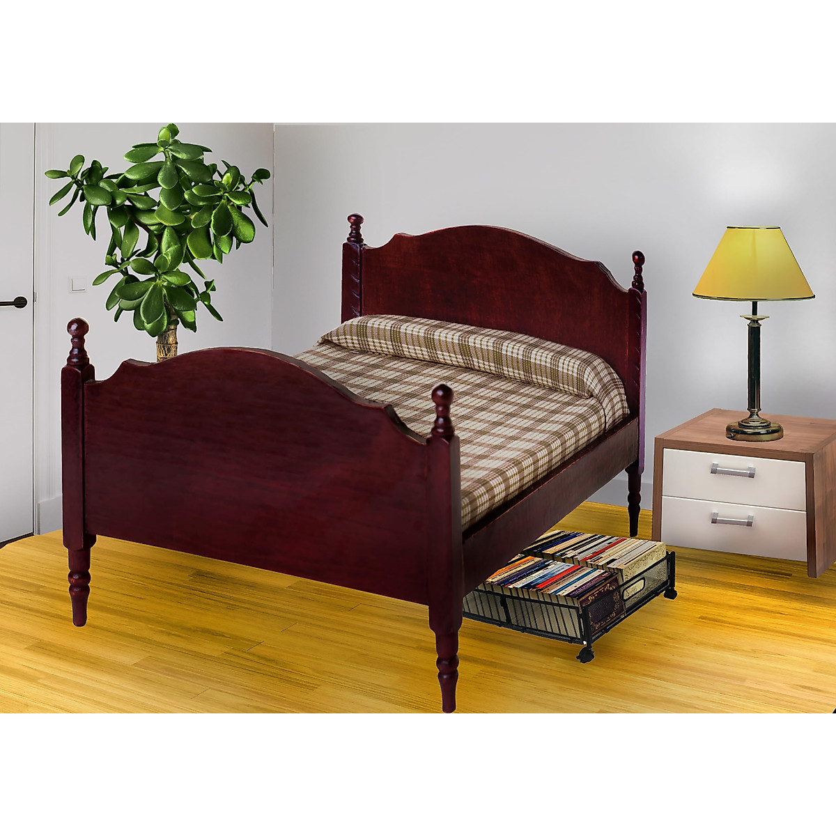 Stormi Storage Rack - Foldable Under Bed Storage for Toys, Books or Clothes- Space Saver - Foldable - Easy Assembly - No Tools Required - Wheels, Black, RT-230922-01