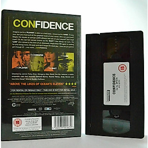 Confidence: Film By J.Foley - Large Box - Andy Garcia/Dustin Hoffman - Pal VHS