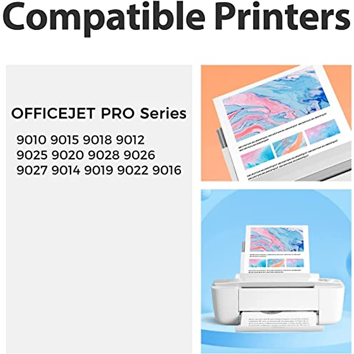 OA100 962XL Black Remanufactured Ink Cartridge Replacement for HP 962XL 962 for OfficeJet Pro 9010 9015 9018 2 Black 962XL Black Ink Cartridge Combo Pack