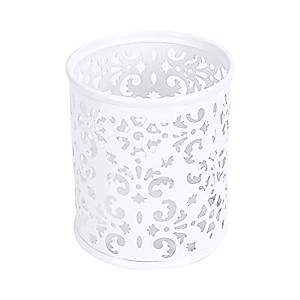 EasyPAG 5 in 1 Desk Organizer Set - 2 Tier Stackable Desk Tray,Letter Sorter, Pen Holder,Business Card Holder and Stick Note Holder,White