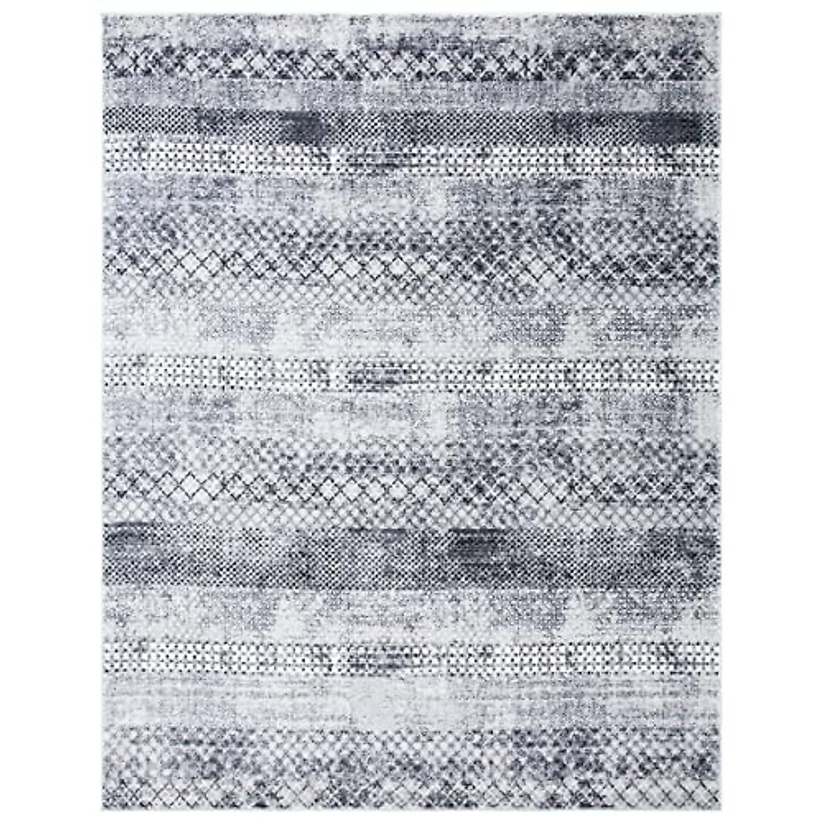 SAFAVIEH Amelia Collection 10' x 14' Grey/Ivory ALA761F Rustic Tribal Distressed Non-Shedding Living Room Bedroom Dining Home Office Area Rug