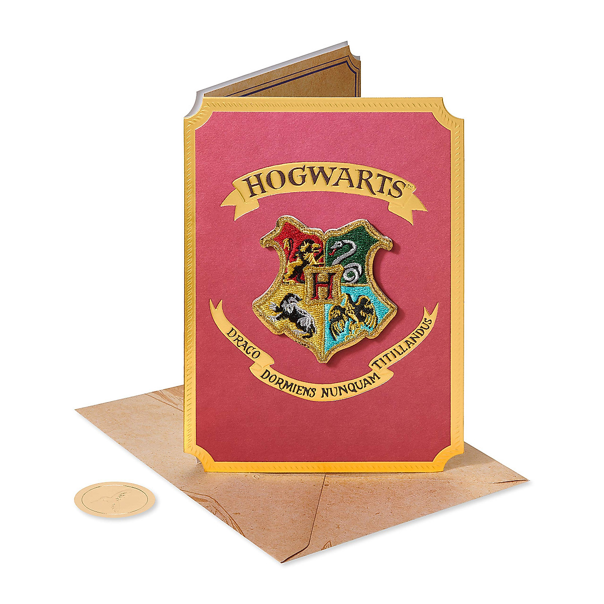 Papyrus Harry Potter Blank Card (Hogwarts Patch)